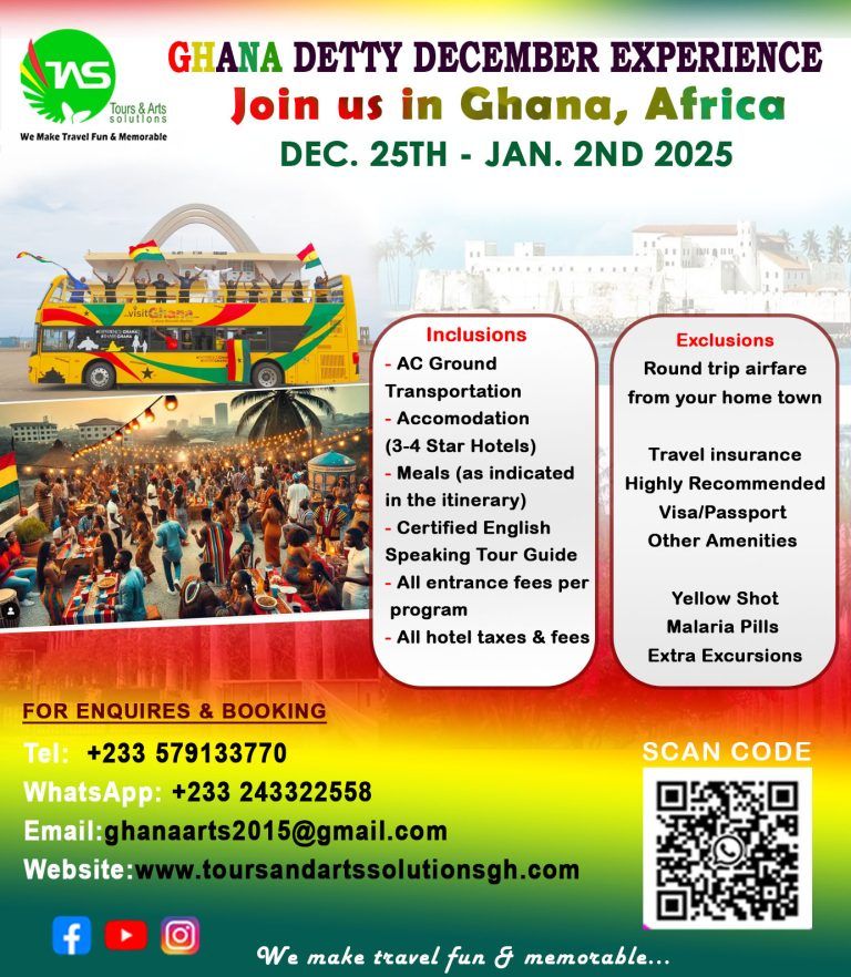 Ghana Detty December Experience 2025 - Tours and Arts Solutions